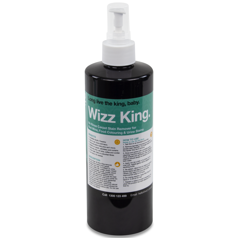 Wizz King - Urine, Red Wine, Dye & Coffee Carpet Stain Remover